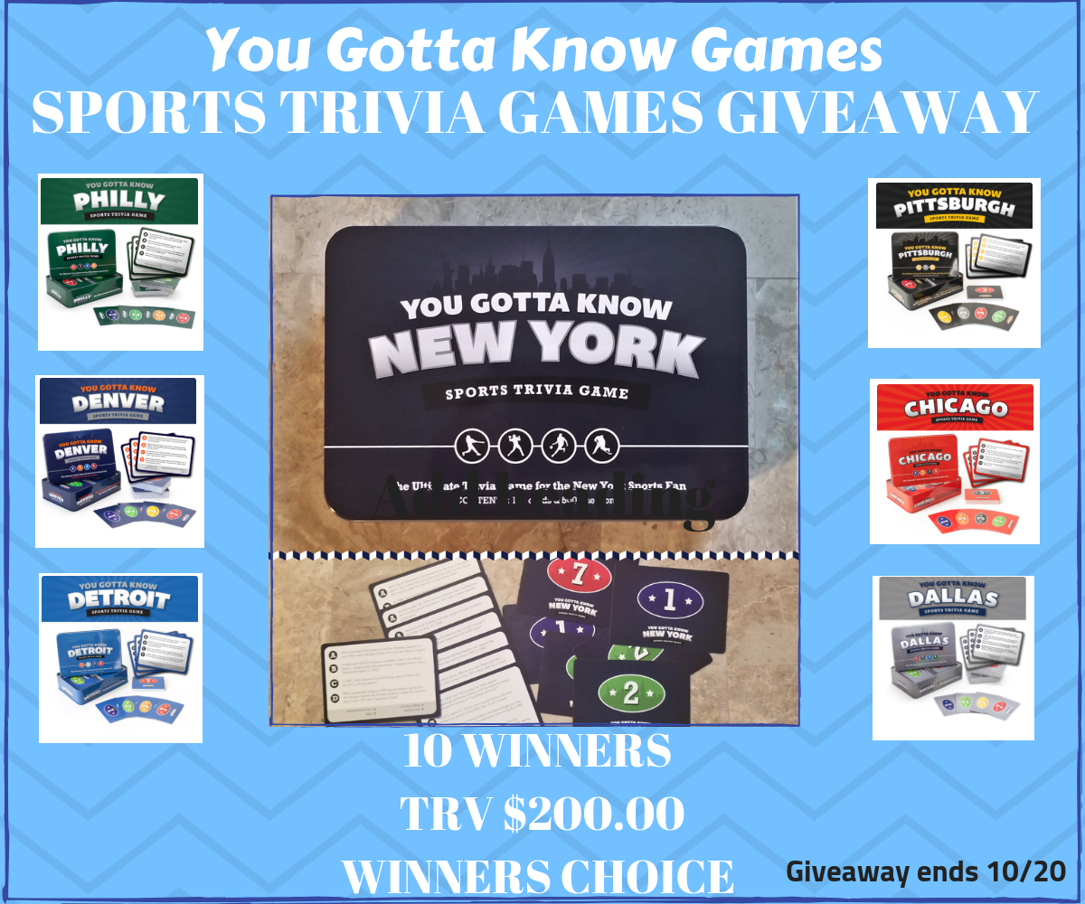 YOU GOTTA KNOW GAMES GIVEAWAY 10 Winners $200.00 TRV @yougottaknowgames ...
