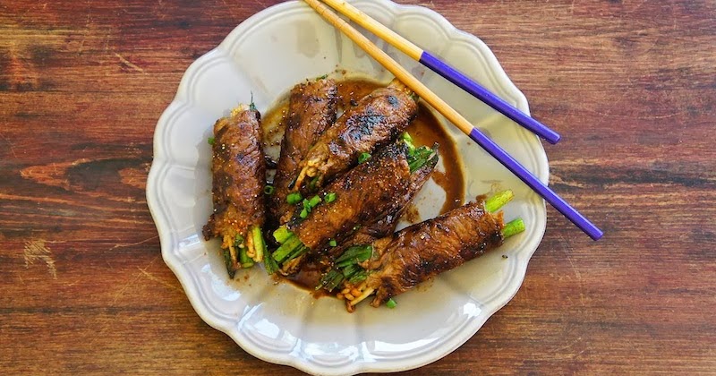 Japanese Beef Rolls ~ Negimaki