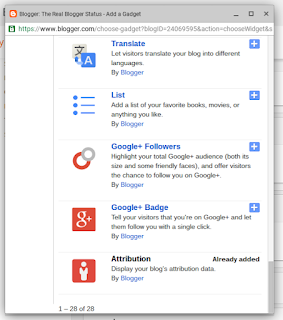 Blogger Magic - Using "Add a Gadget"