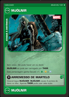 Meu Battle Scenes - Marvel - Card Game: Thor e Mjölnir