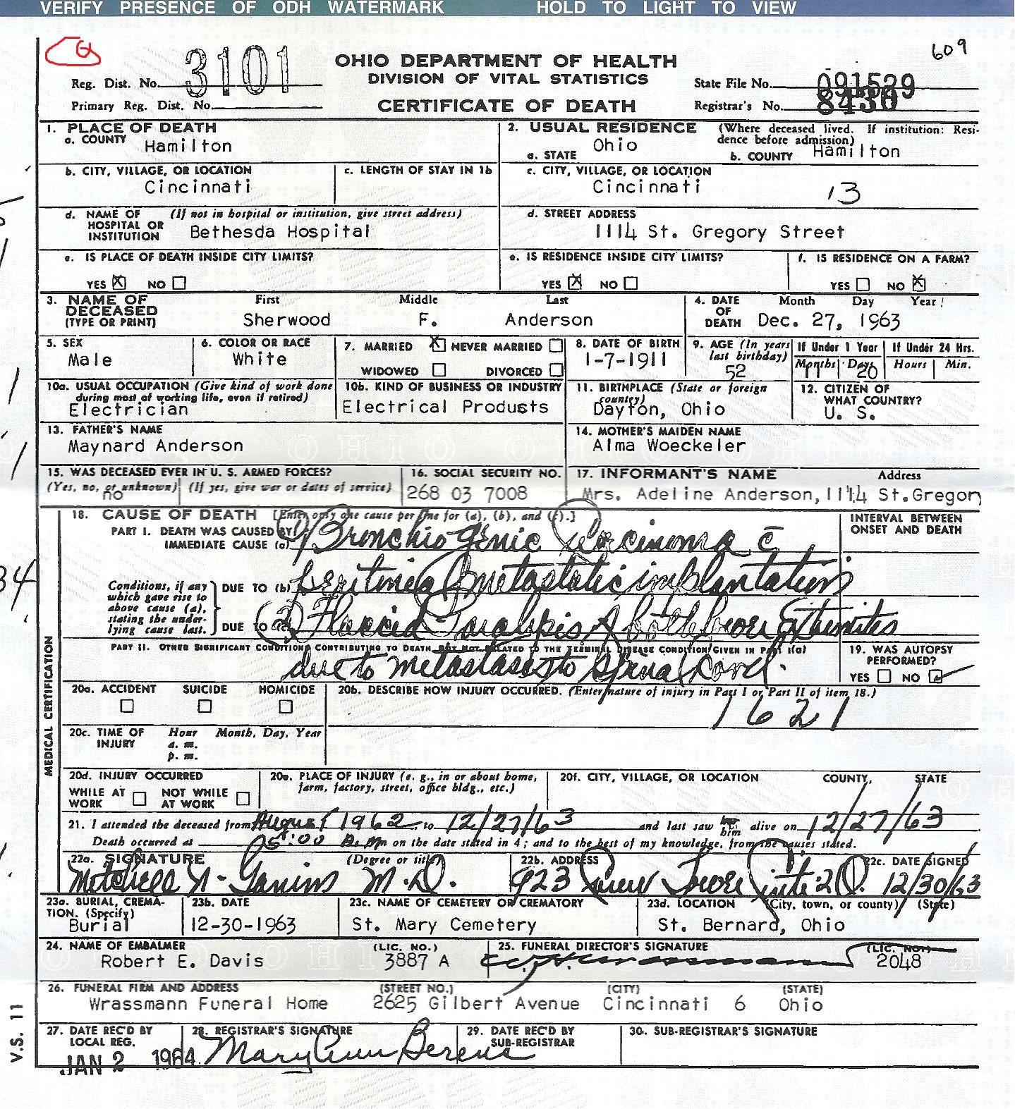 Jeannette's take on life: RAY MAYNARD ANDERSON with Wife Alma Bernadine ...