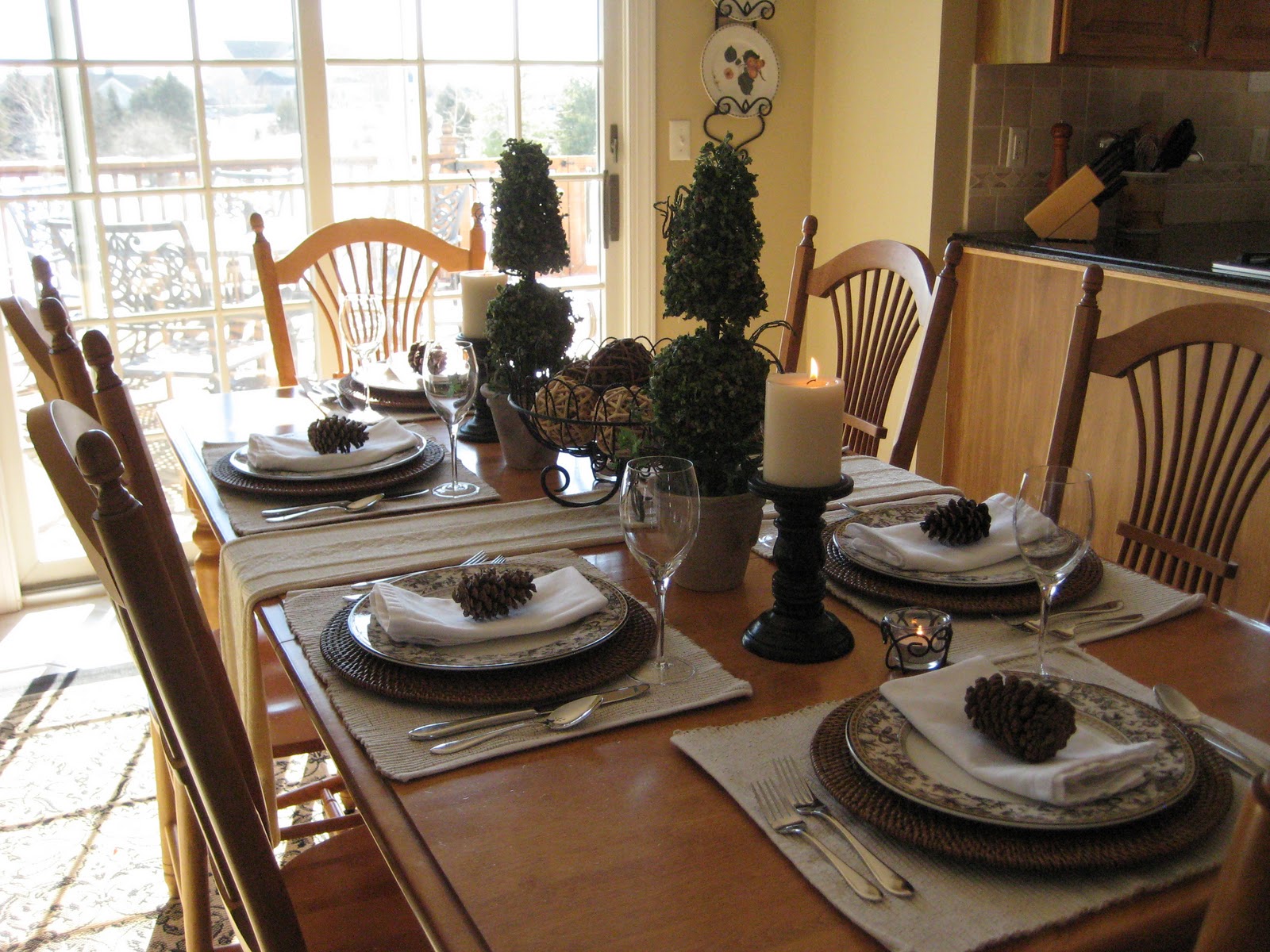 End of Winter Table Setting - Calypso in the Country