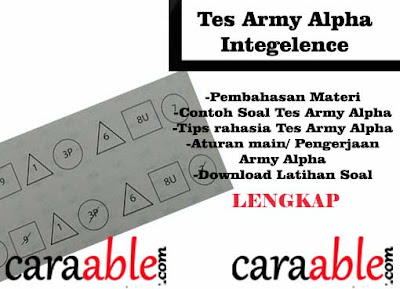 Tips Rahasia dan Contoh Soal Tes Army Alpha Intelegence dengan ...