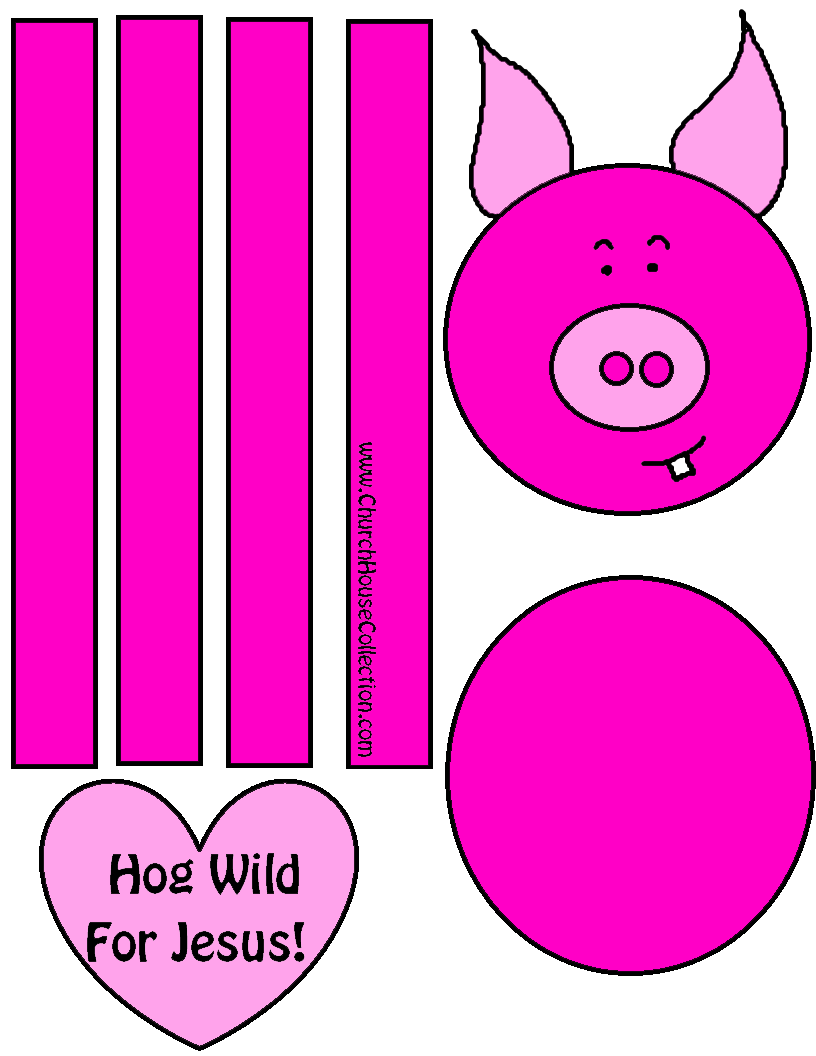 Church House Collection Blog: Hog Wild For Jesus- Pig Craft For ...