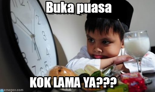 Gambar Meme Lucu Buka Puasa