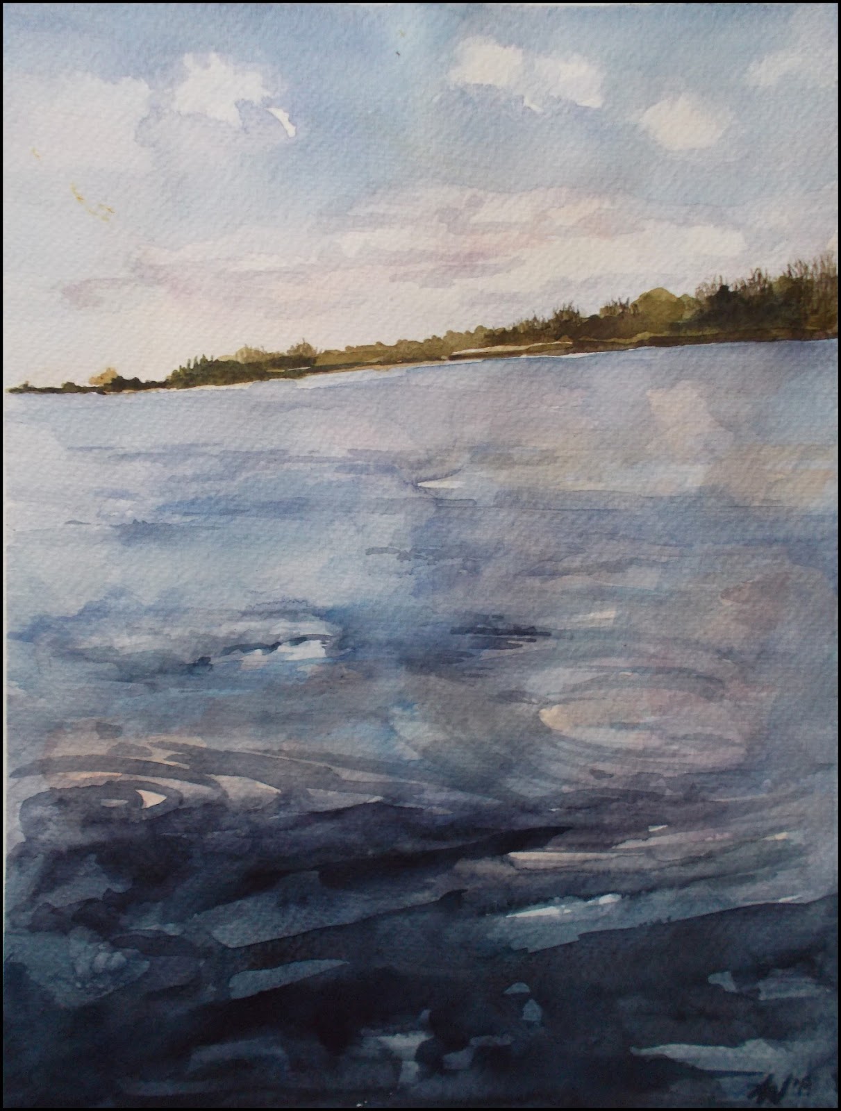 Aleksandra Wiszniewska - rysunki węglem ©: Akwarele - pejzaże