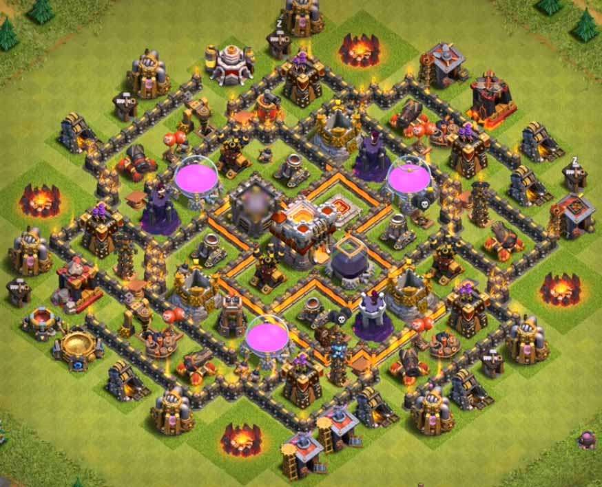 Town Hall 8 Hybrid Bases 2017(New!) Anti Everything - Mj,s Clash of Clans