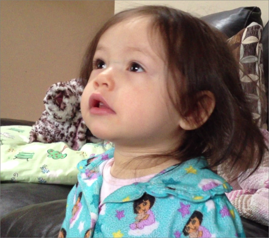 Clarence Oddbody: The blank stare starts early.