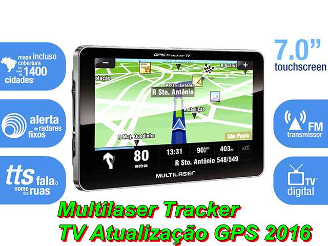 Multilaser Tracker TV Atualização GPS 2016