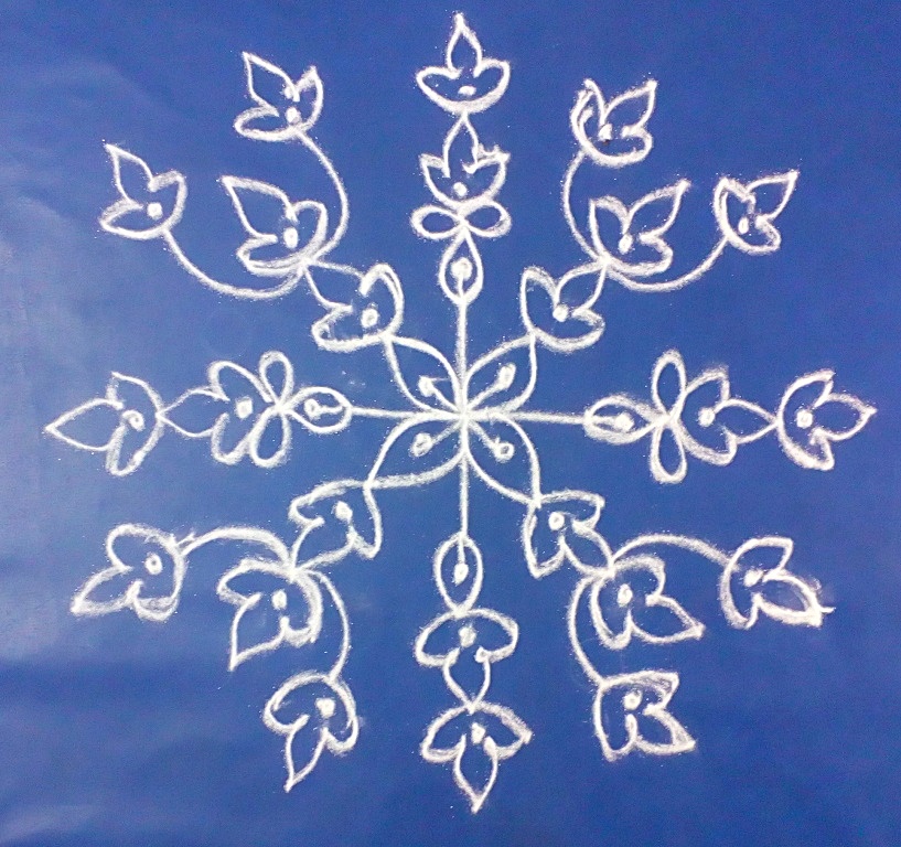 Free hand kolam designs
