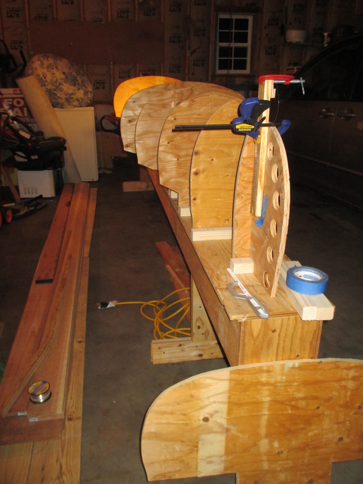 Backyard Excursions: Canoe Building: Setting up the forms