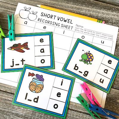 Short Vowel Activity | TheHappyTeacher