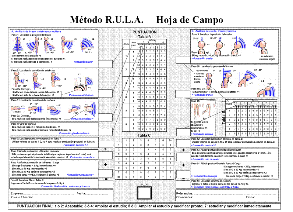 Analisis de Kioskos para ventas ambulantes: Análisis RULA