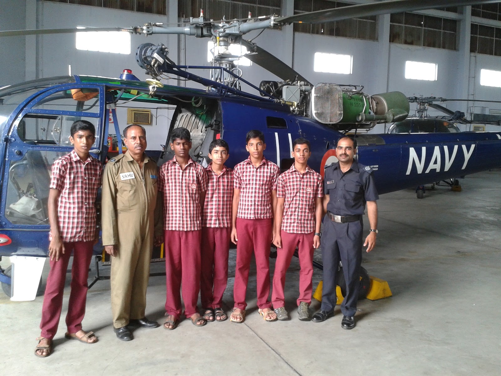 SNV Sanskrit HSS. N.Paravur: NCC - Flight Training