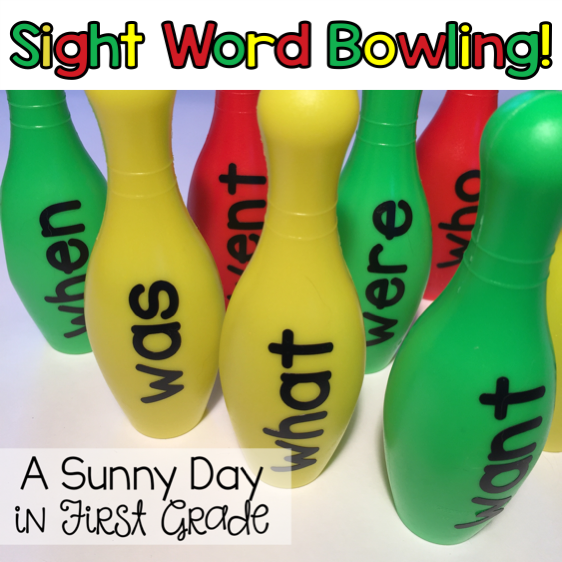 Sight Word Bowling | A Sunny Day in First Grade