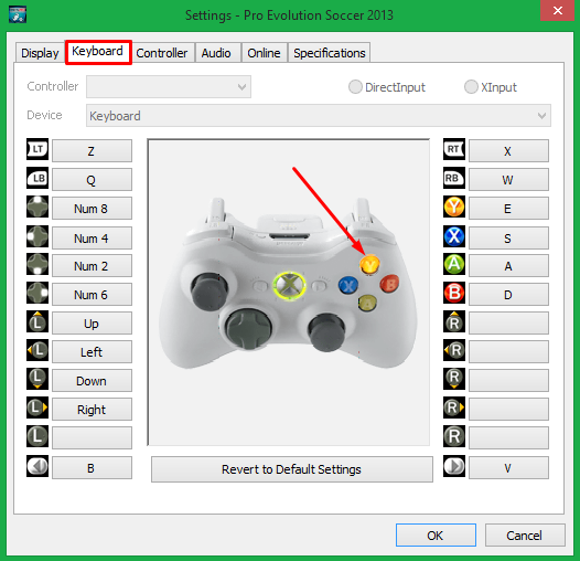 Cara Mengatur Setting Controller PES pada Keyboard - blog kibe