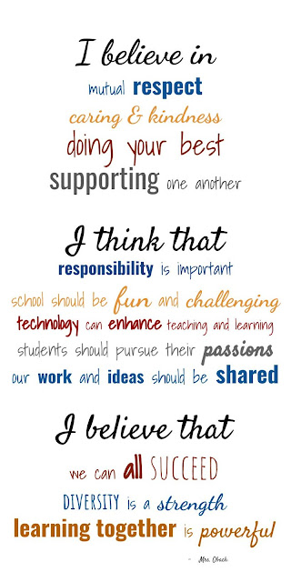 The Passionate Educator: a blog by Mrs. Obach: Our Beliefs: Setting ...