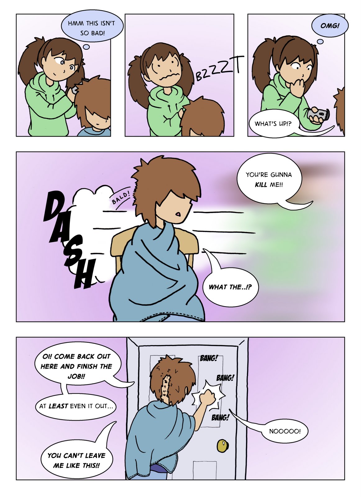 bintykins: Short Comic : Haircut