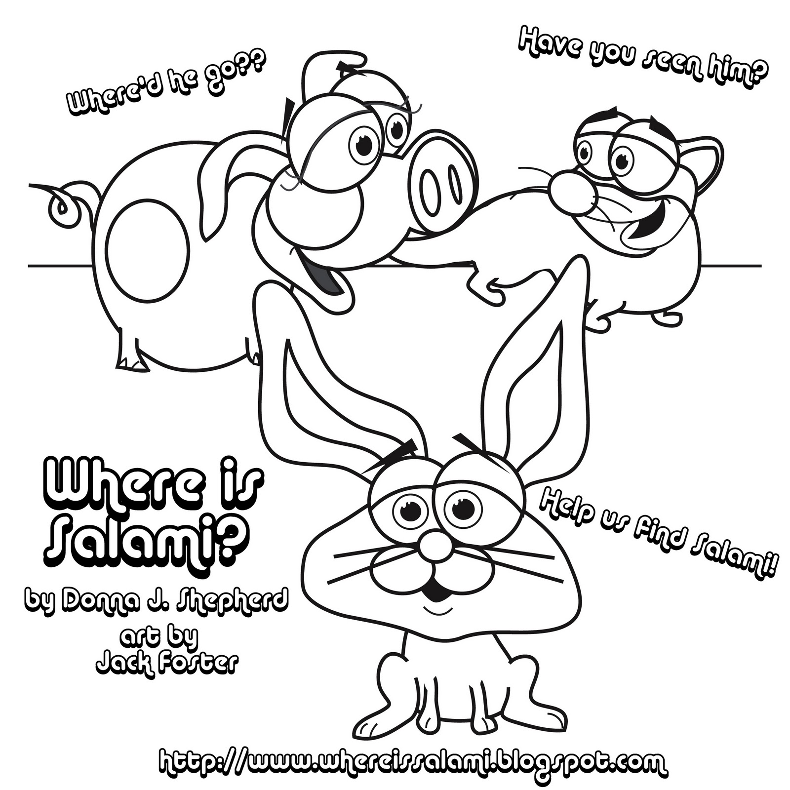 Where Is Salami?: Coloring Page #3 - Where is Salami?