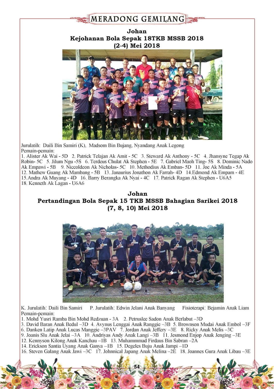 SMK Meradong: Meradong Gemilang