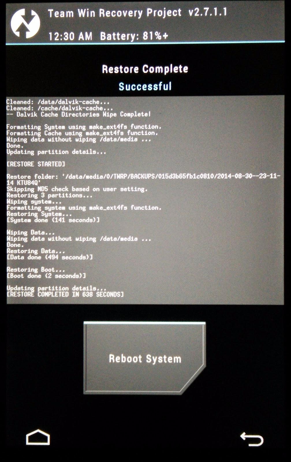 【TWRP】Team Win Recovery Project(チームウィンリカバリプロジェクト：TWRP)の起動と操作・使用 | AndMem