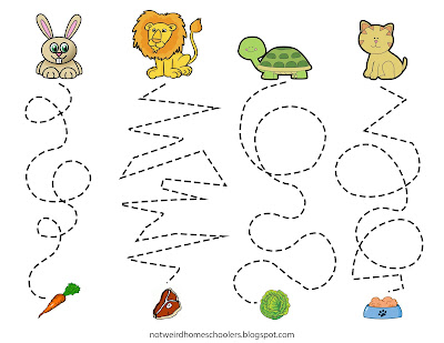FREE HOMESCHOOLING RESOURCE!!! Animal Tracks - Tracing Worksheet
