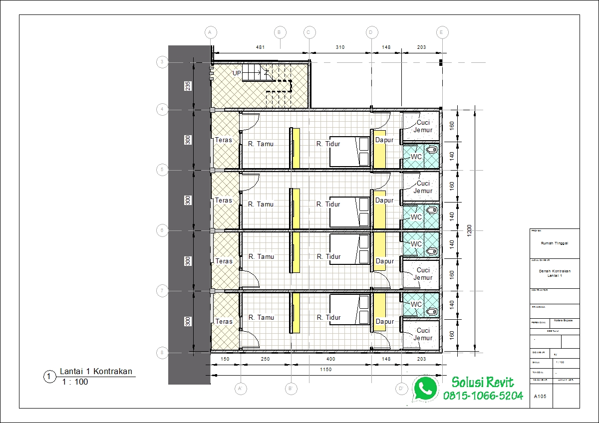 Belajar Revit : Contoh Desain Rumah Menggunakan Revit - 3 ~ Kursus ...