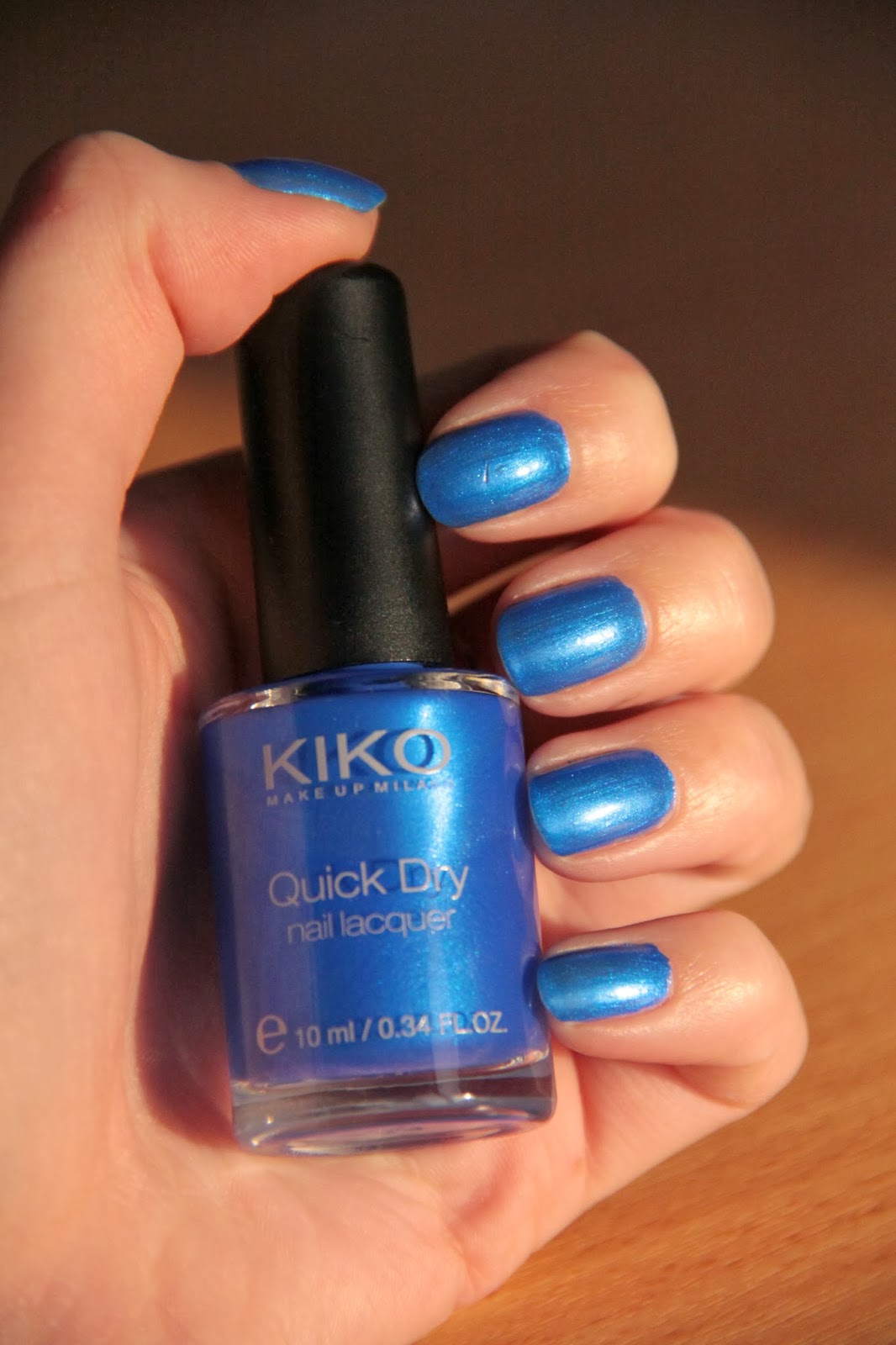 Citronnail Art: Kiko Quick Dry n°830 - Metallic Blue