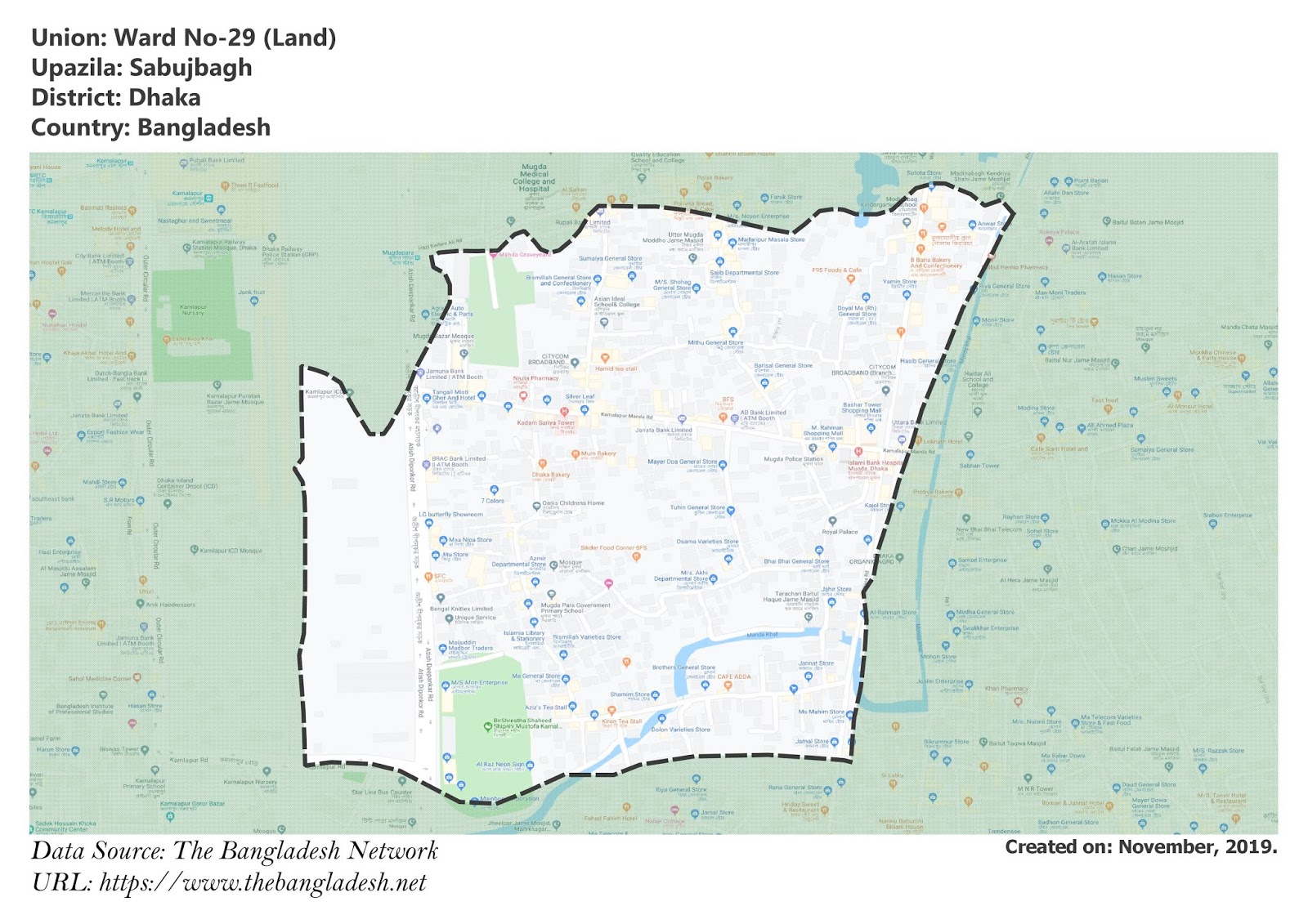 Ward No-29, Sabujbagh, Dhaka