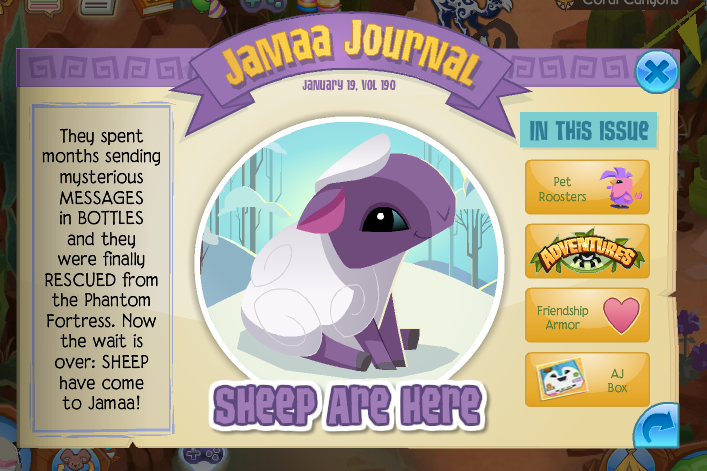 The Animal Jam Whip: Jamaa Journal VOL. 190: Sheep Are Here!