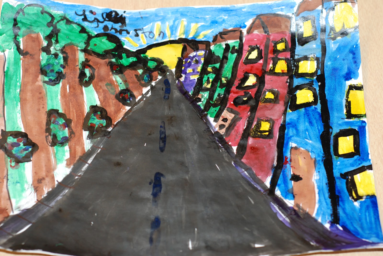 Art at Edgemere Elementary: 3rd grade Perspective