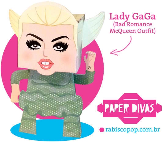 Lady Gaga Papercraft - Bad Romance | Papercraft Paradise | PaperCrafts ...