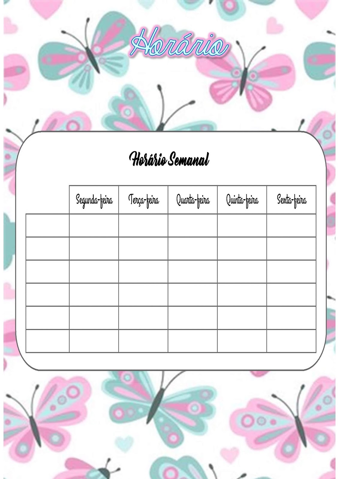 Pedagogas da paz: Planner gratuito Borboletas 2020, Planner Borboletas Para uso do Professor ...