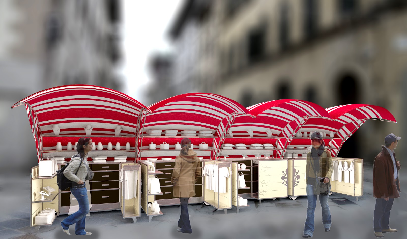 Le nuove bancarelle di San Lorenzo - BBA-Architetti & Partners s.r.l.