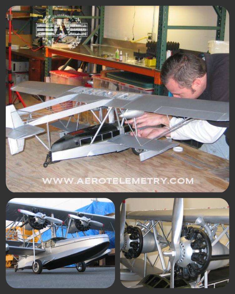 Aero Telemetry: Sikorsky S-38 airplane model for the film The Aviator