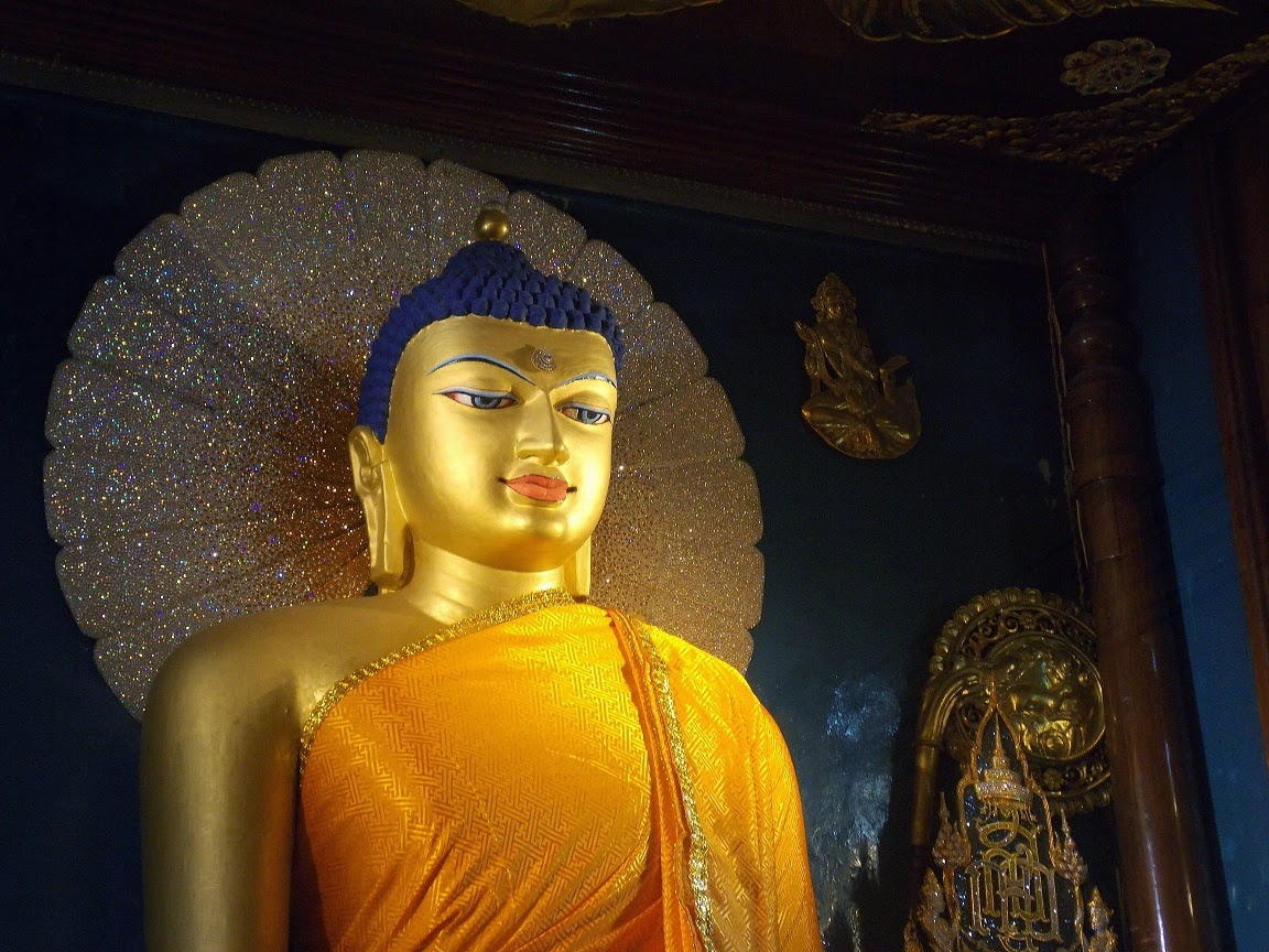 Buddha statue at BodhGaya- Personification of Peace
