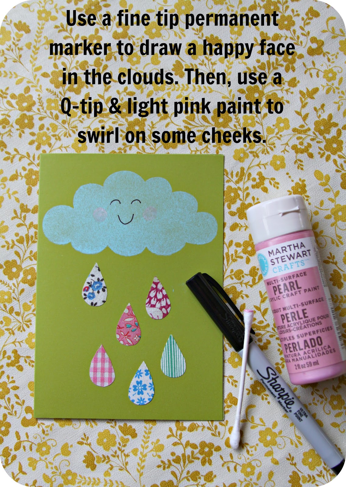 WhiMSy love: DIY: April Showers Greeting Card