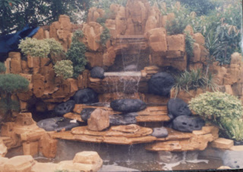 JASA KOLAM IKAN, TAMAN HIAS, GAZEBO,BATU SIKAT, RELIEF, TEBING, CAT ...