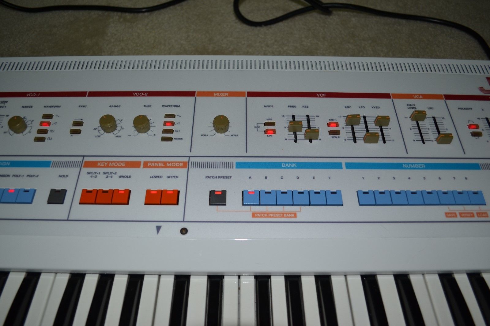 MATRIXSYNTH: Custom White Roland Jupiter-6 with Europa Mod