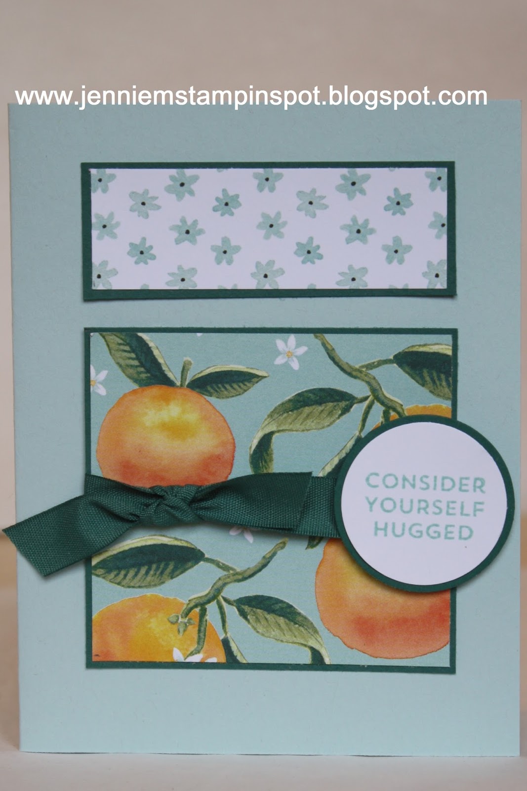 Jennie M's Stampin Spot: Lovely Card for a Freshly Made Sketch