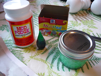 At Home in English Valley: Making Colored Glass With Mod Podge