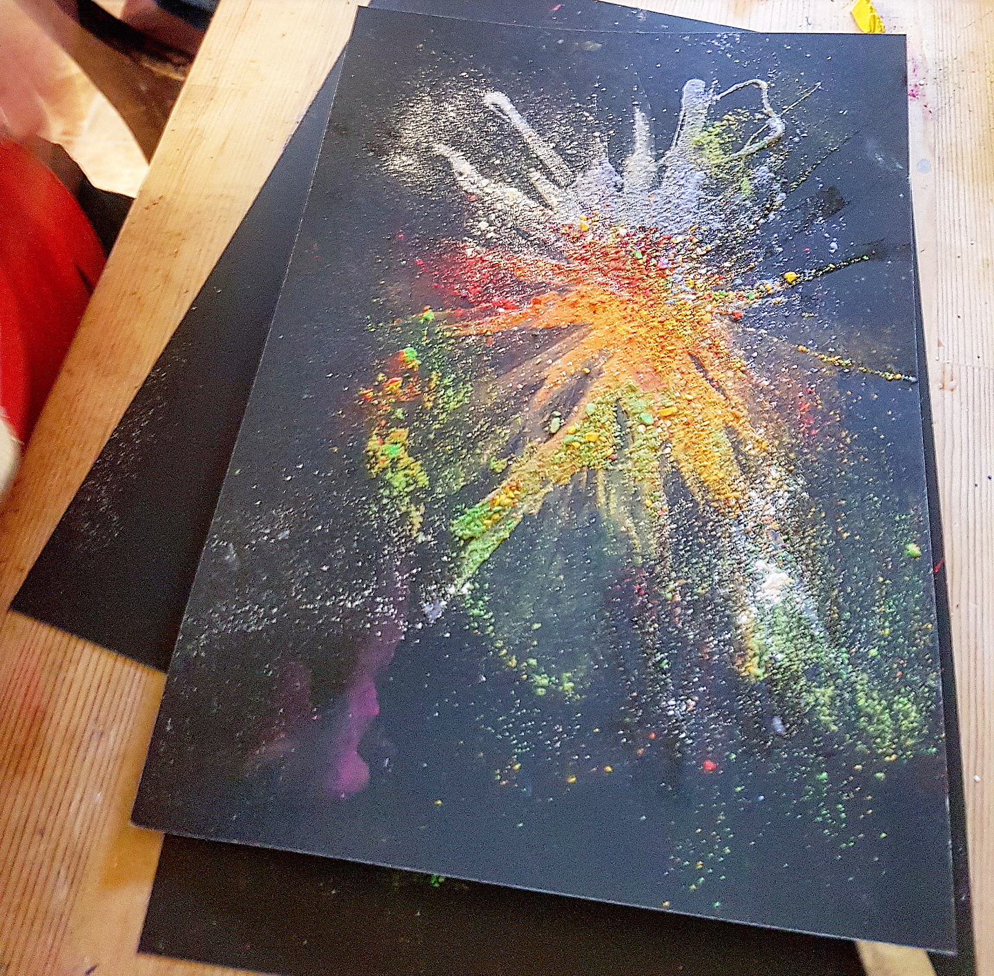 Inside Martyn's Thoughts: Home School - Chalk Firework Picture