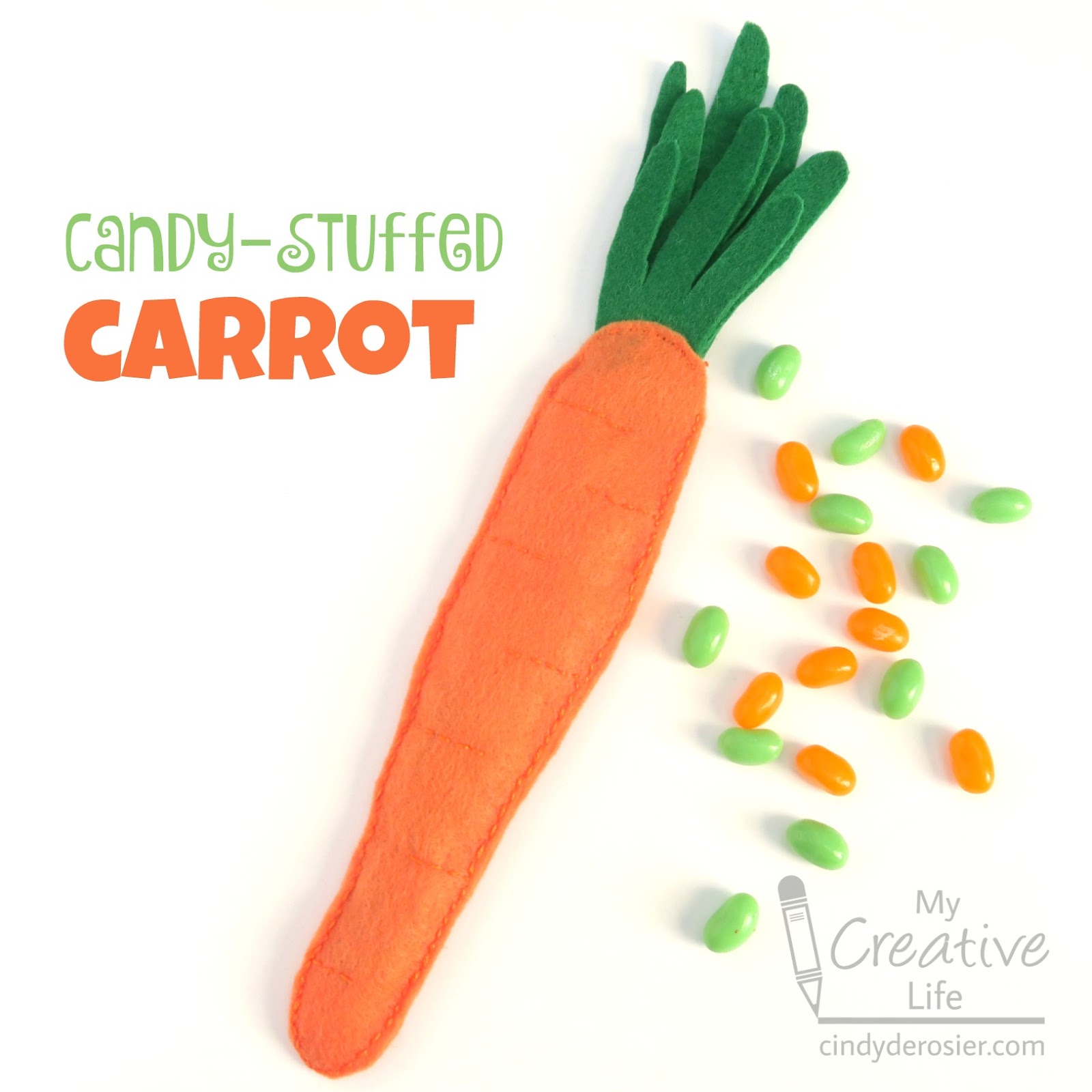 Cindy deRosier: My Creative Life: Felt Carrot