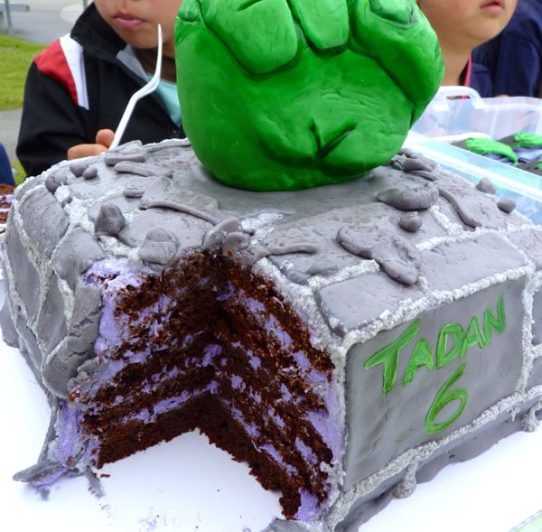 Professional Incredible Hulk Fist Cake