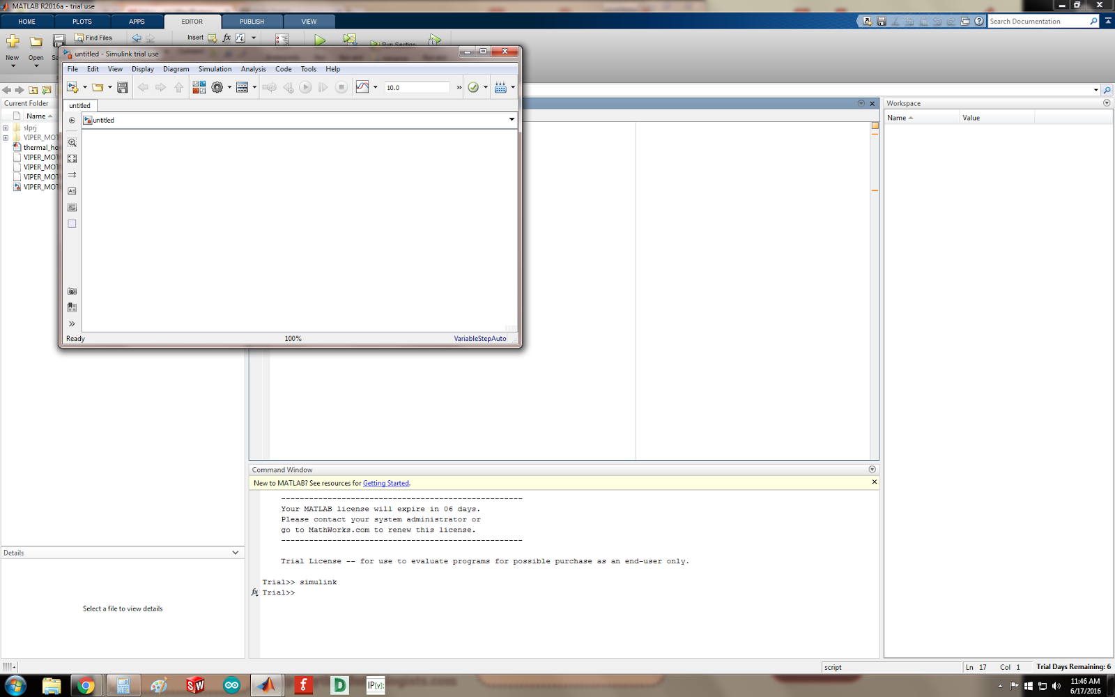 Viper encoder and motors: Viper Single Motor Simulink Control