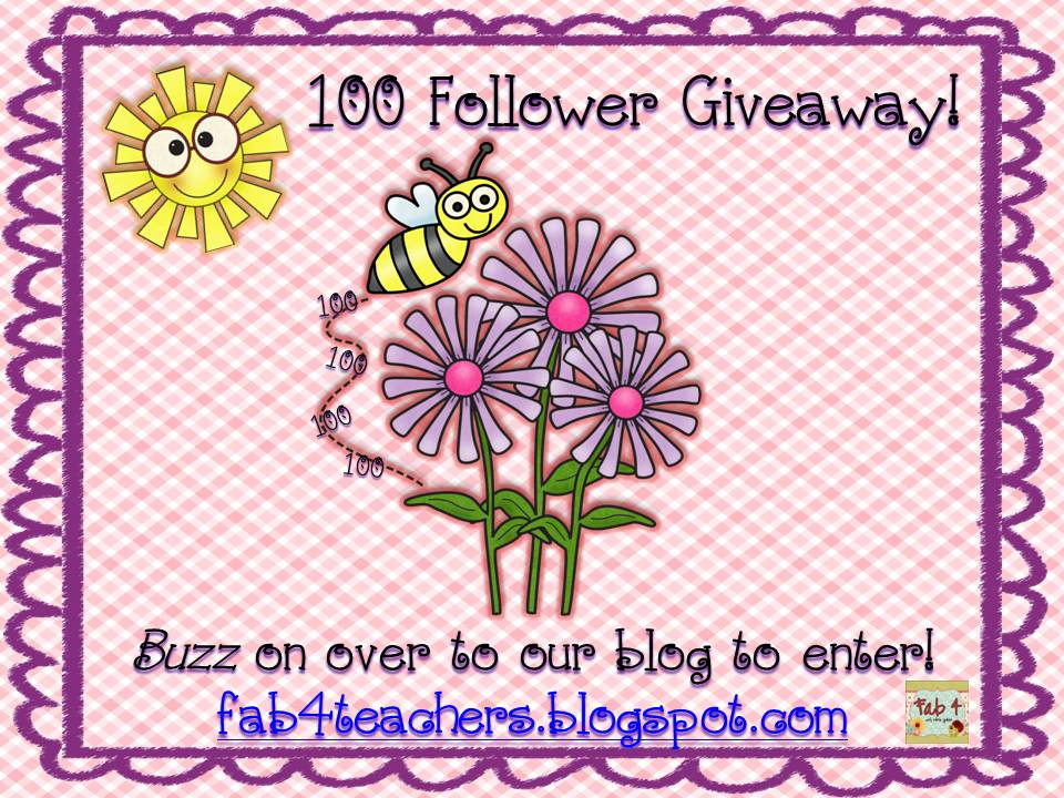 Fab 4: 100 followers and a GIVEAWAY!!!!!