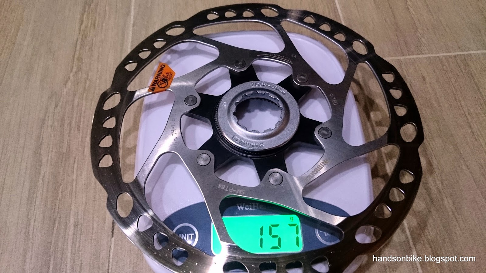 Hands On Bike: Avanti Inc 3: Shimano RT81 Ice-Tech Centerlock Rotors
