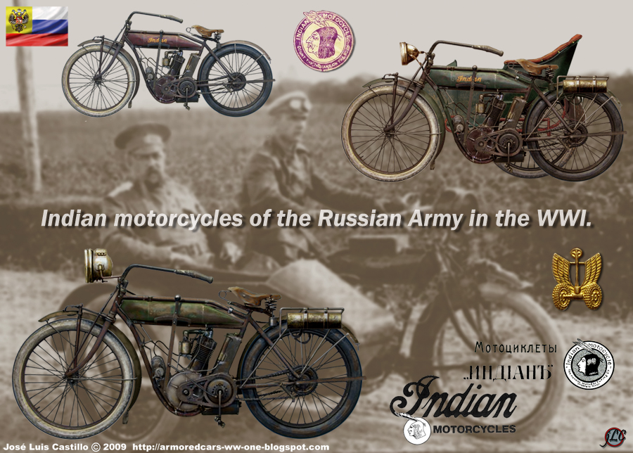 Armored Cars in the WWI: 'Indian Motorcycles' of the Russian Imperial ...