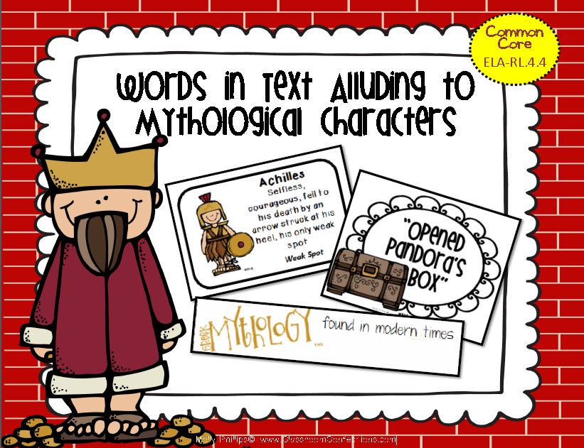Words and Phrases Alluding to Mythology |Classroom Activities: Social ...