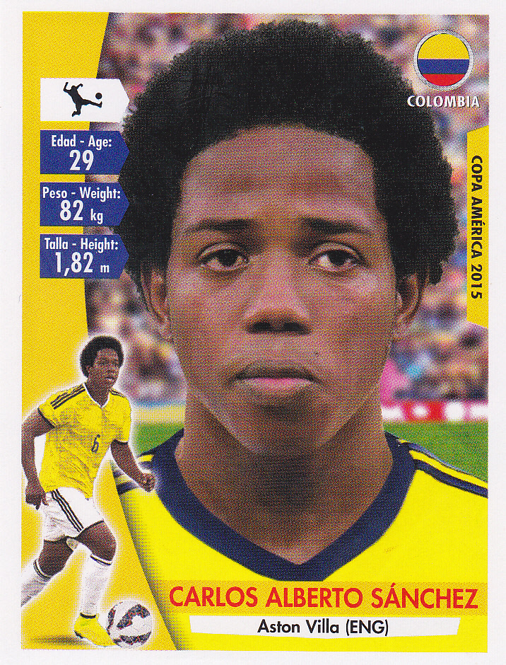 Cromos Colombia Stickers Colección Navarrete Capri Copa América Chile ...